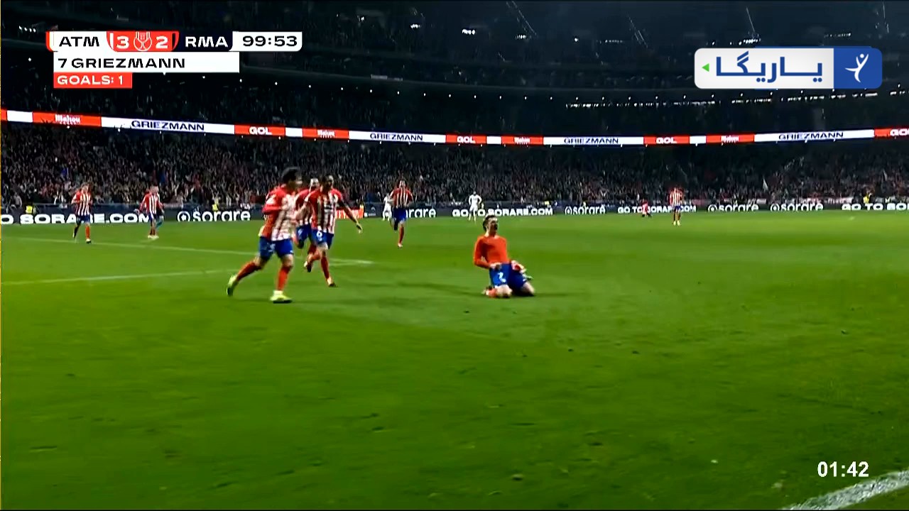 ڤیدیۆ گۆڵ: ئاتلێتیکۆ مەدرید 4 ریاڵ مەدرید 2 - Yariga