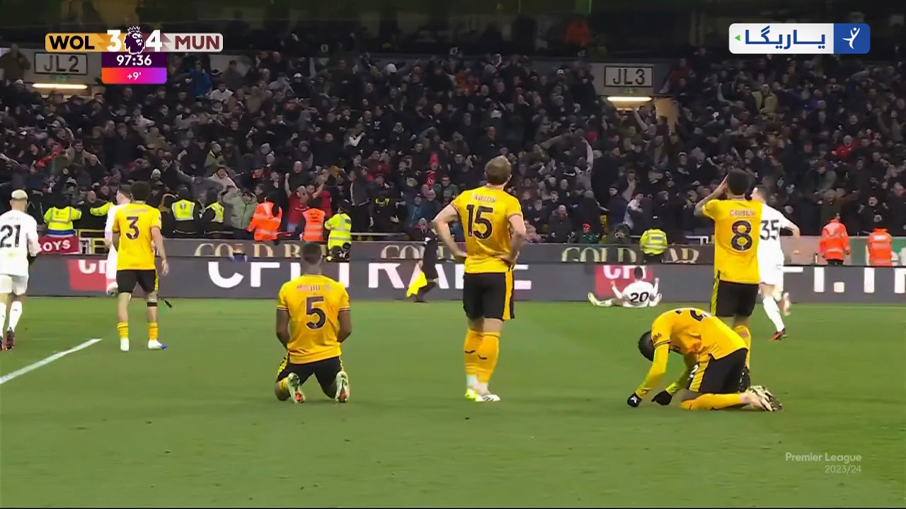 ڤیدیۆ گۆڵ: وۆلڤز 3 مان یونایتد 4 - Yariga