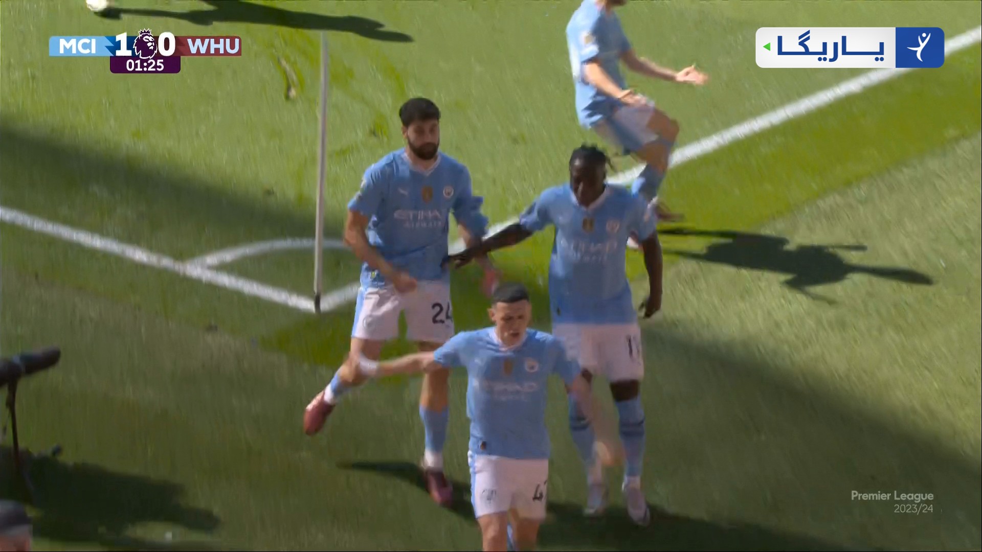 ڤیدیۆ: گۆڵی یەکەمی مانچێستەر سیتی بەرامبەر وێستهام - Yariga