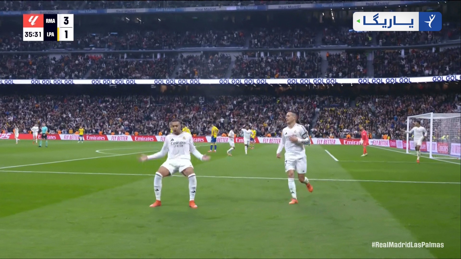 ڤیدیۆ؛ گۆڵی سێیەمی ریال مەدرید بەرامبەر لاس پاڵماس - Yariga