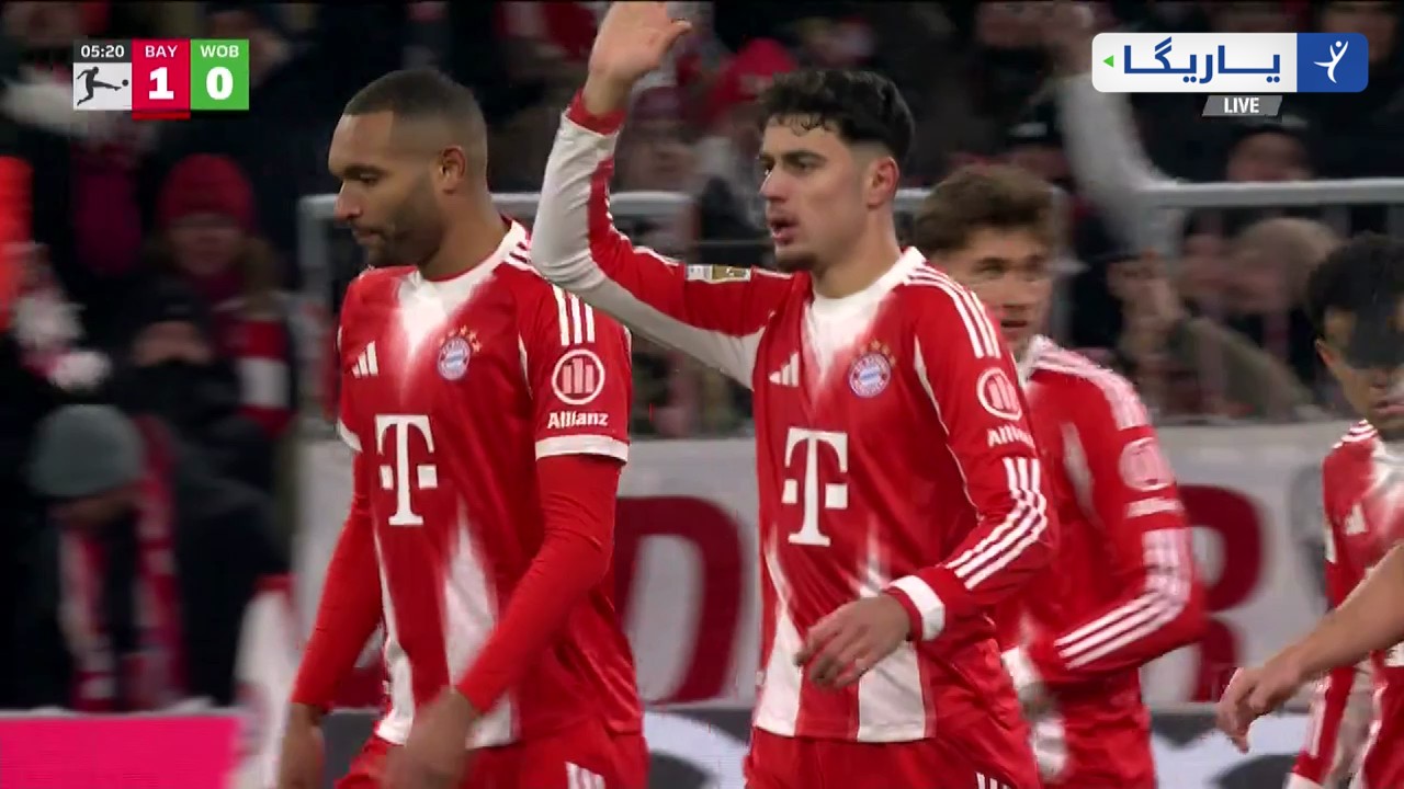 ڤیدیۆ: گۆڵی یەکەمی بایرن میونشن بەرامبەر ڤۆڵفسبورگ - Yariga